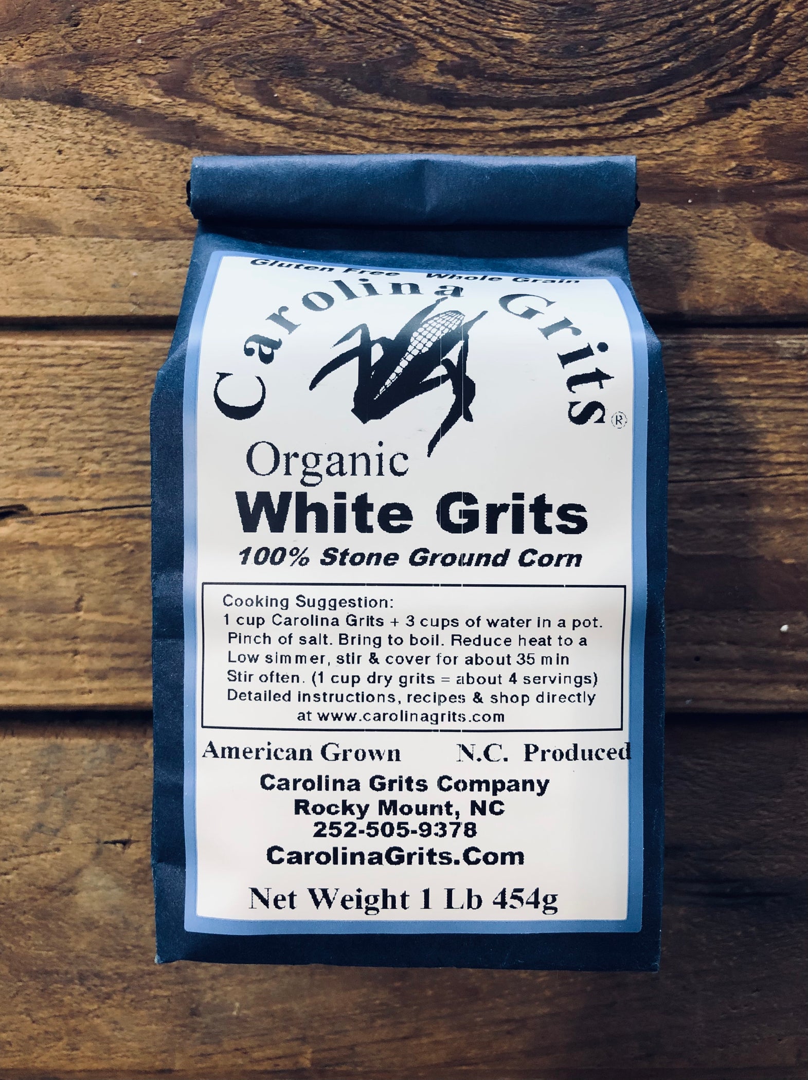 White Grits - organic (16oz) - limited stock – Carolina Grits Company