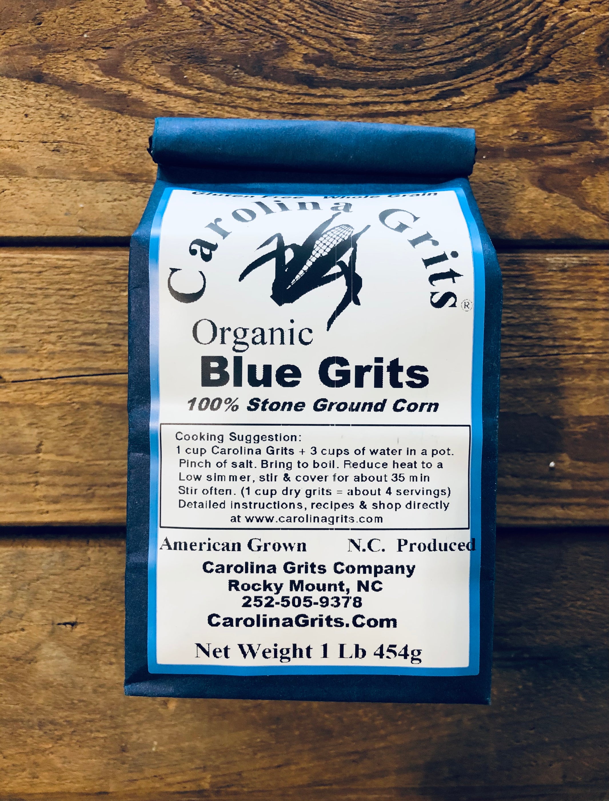 Blue Grits - organic (16oz) - back in stock 12/12 – Carolina Grits Company